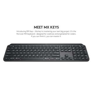 Logitech MX Keys Wireless Bluetooth Keyboard Home Office Gaming Slim ...