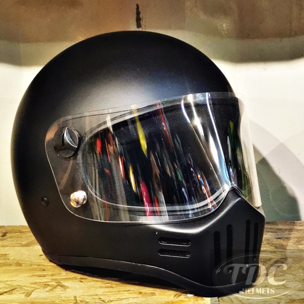 หมวกกันน็อคเต็มใบ วินเทจ CT3 คิ้วดำยาง | Shopee Thailand