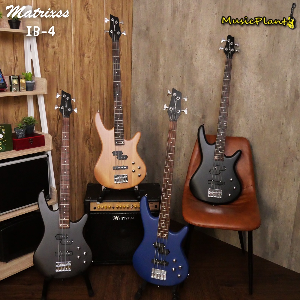 Matrixss Bass เบส เบสไฟฟ้า 4 สาย รุ่น IB-4 พร้อมอุปกรณ์ - musicplant ...