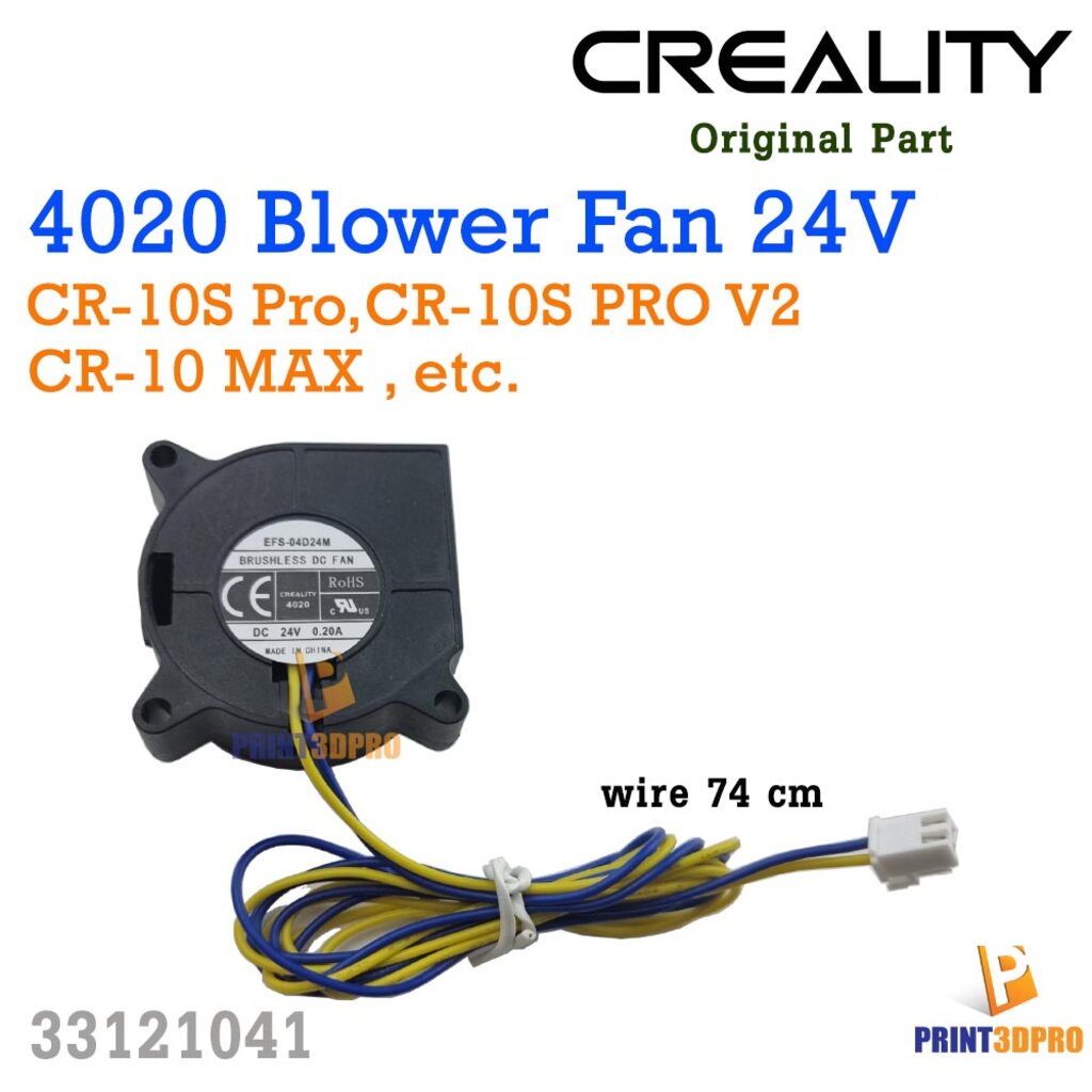 Creality Part CR-10 MAX 4020 24V Blower Fan For CR-10S Pro CR-10S Pro ...