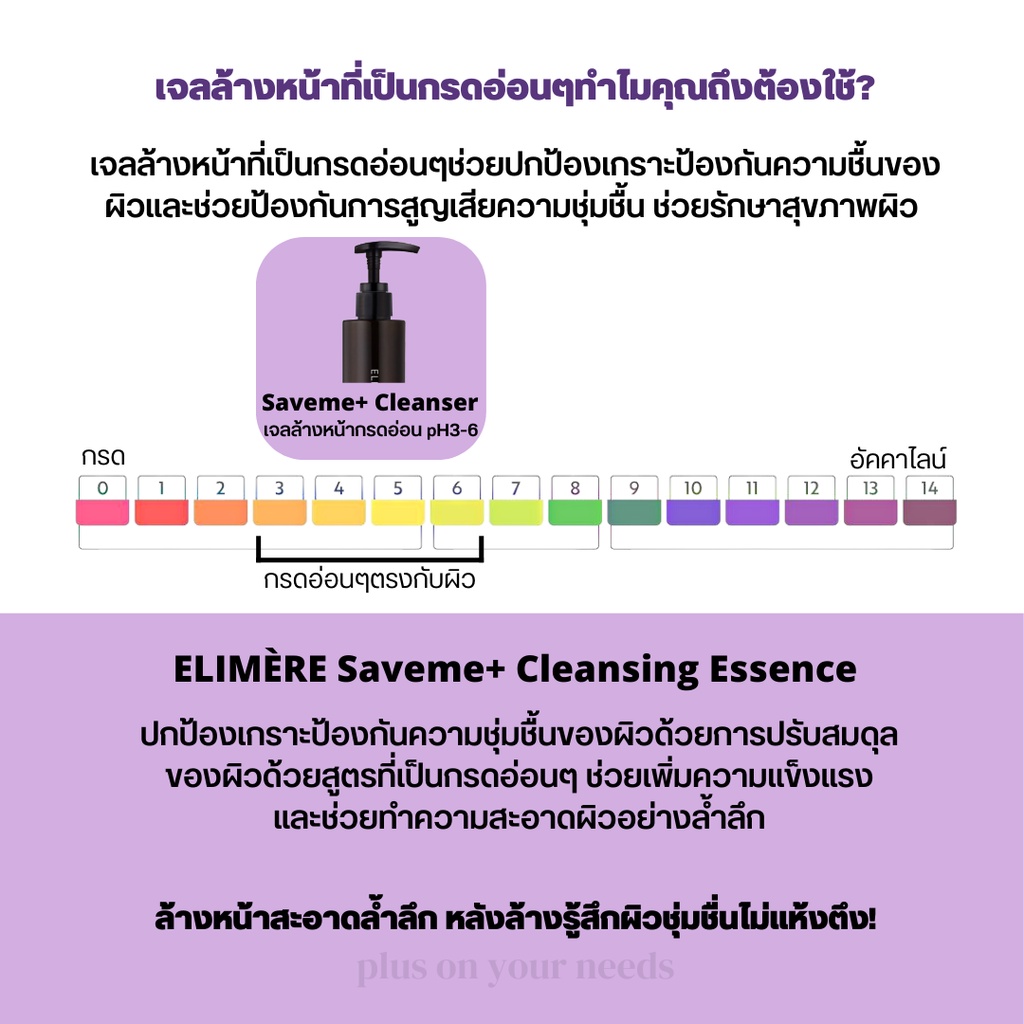 ELIMERE Saveme Cleansing Essence 200ml ทำความสะอาดผิวหน้า คลีนซิ่งเจล ...
