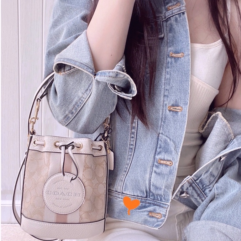 กระเป๋า coach ของแท้ C8322 dempsey Mini กระเป๋าถัง กระเป๋าแมสเซนเจอร์ ...