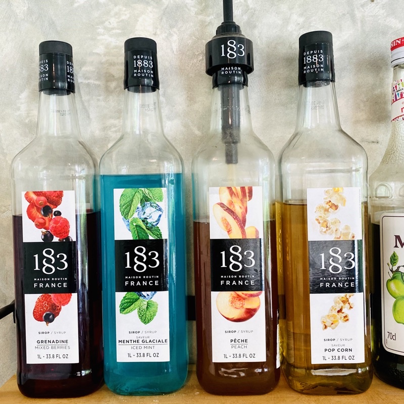 แบ่งขายไซรัป 1883 syrup mint peach popcorn ( มิกซ์เบอรี่ มิ้นท์ พีช ...