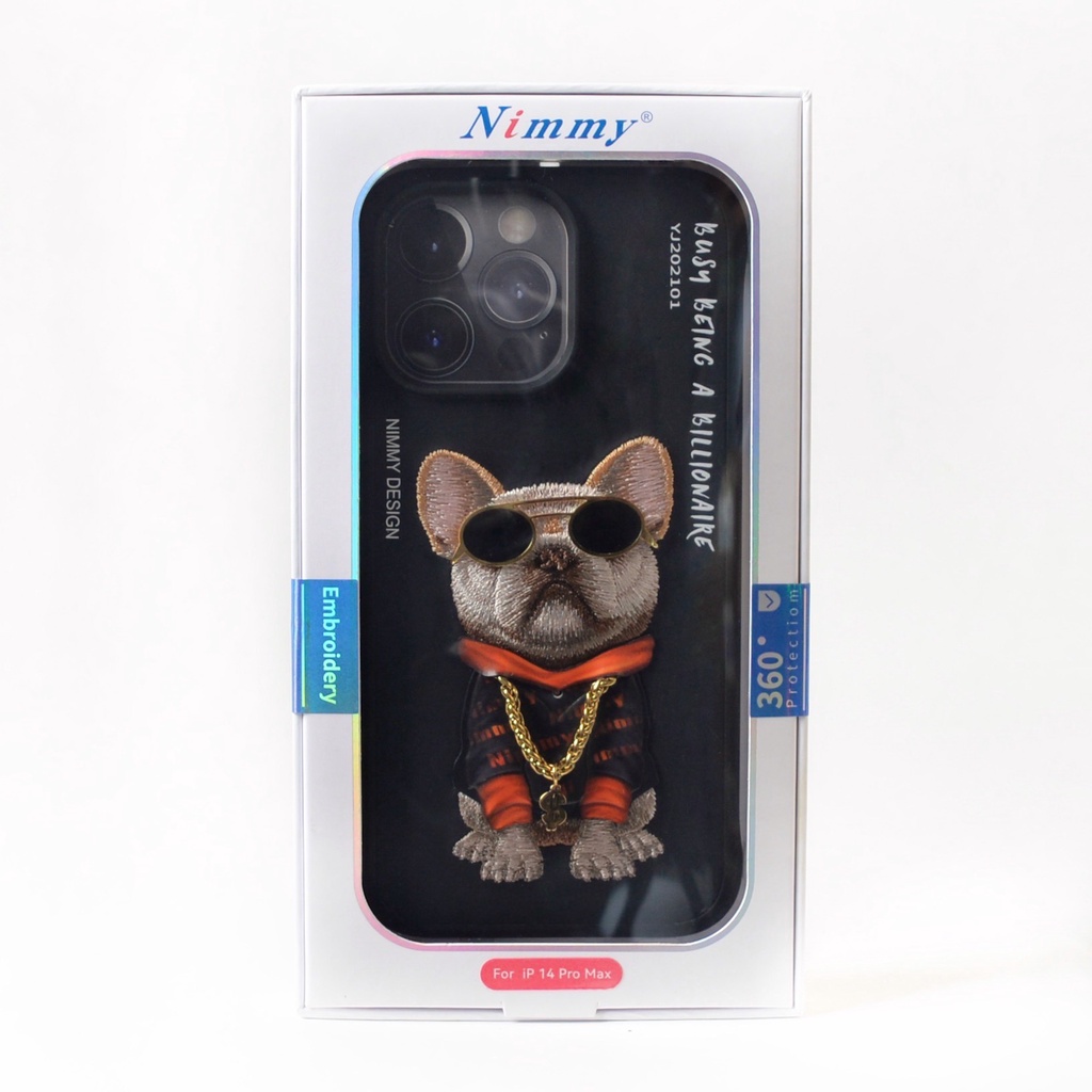 NIMMY 360 Protection เคสปักลาย 3D case for iPhone 14 14Max 14 Pro14 ...