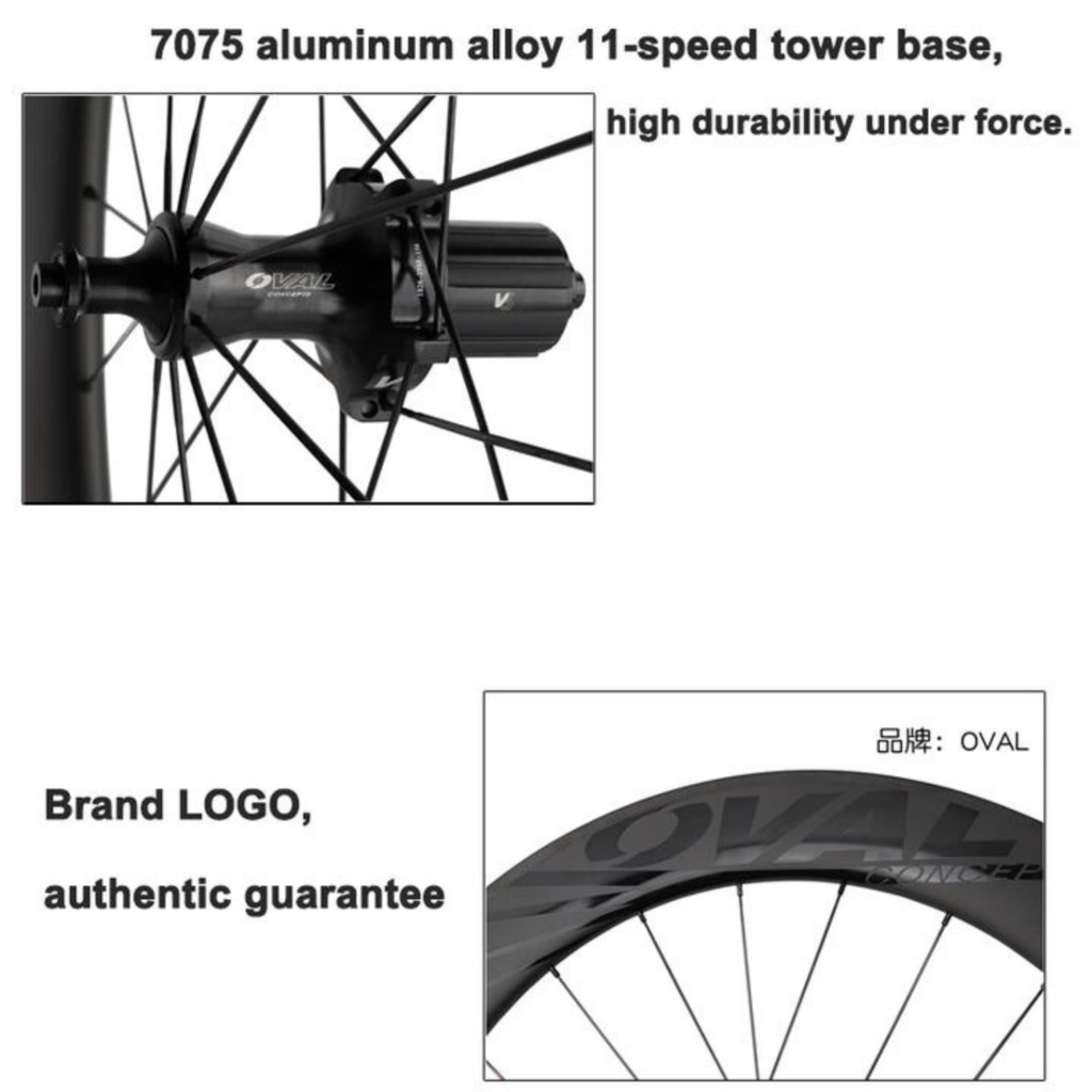 ล้อจักรยานเสือหมอบคาร์บอน FUJI Oval 985 700C 88mm Rim Brake Full Carbon ...