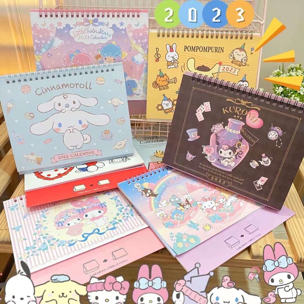 Calendar 2023 ปฏิทิน sanrio ปีใหม่ พร้อมสติกเกอร์ตกแต่ง มาแล้วจ้า ...