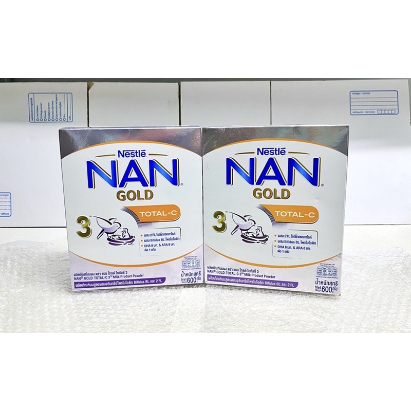 NAN GOLD TOTAL-C แนน โกลด์ โททัลซี สูตร 3 ผลิตภัณฑ์นมผง ขนาด 600 กรัม ...