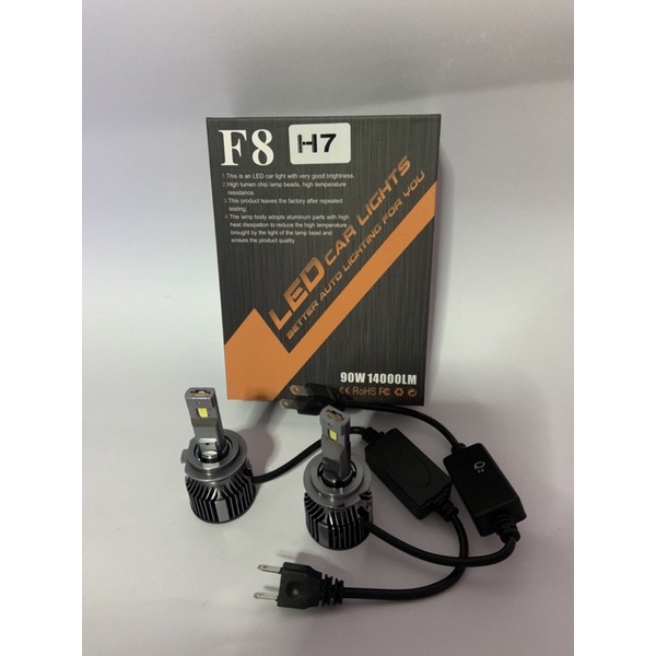 หลอดไฟหน้า LED F8 มีขั้ว H4 H7 H11 HB3(9005) HB4(9006) ความสว่าง ...