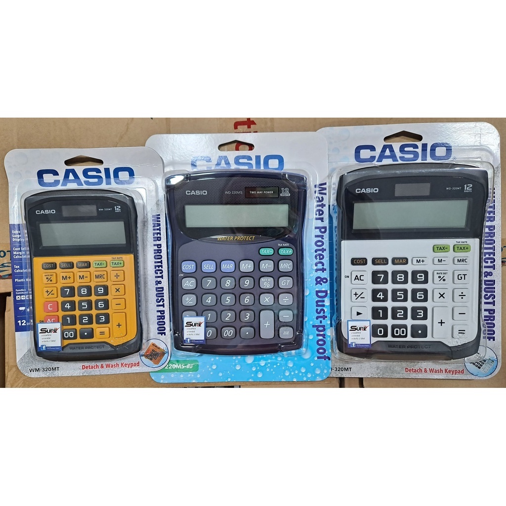 WD-320MT เครื่องคิดเลข Casio ชนิดกันน้ำ 12 หลัก ของแท้ ของใหม่ ประกันศูนย์ - officeclound - ThaiPick