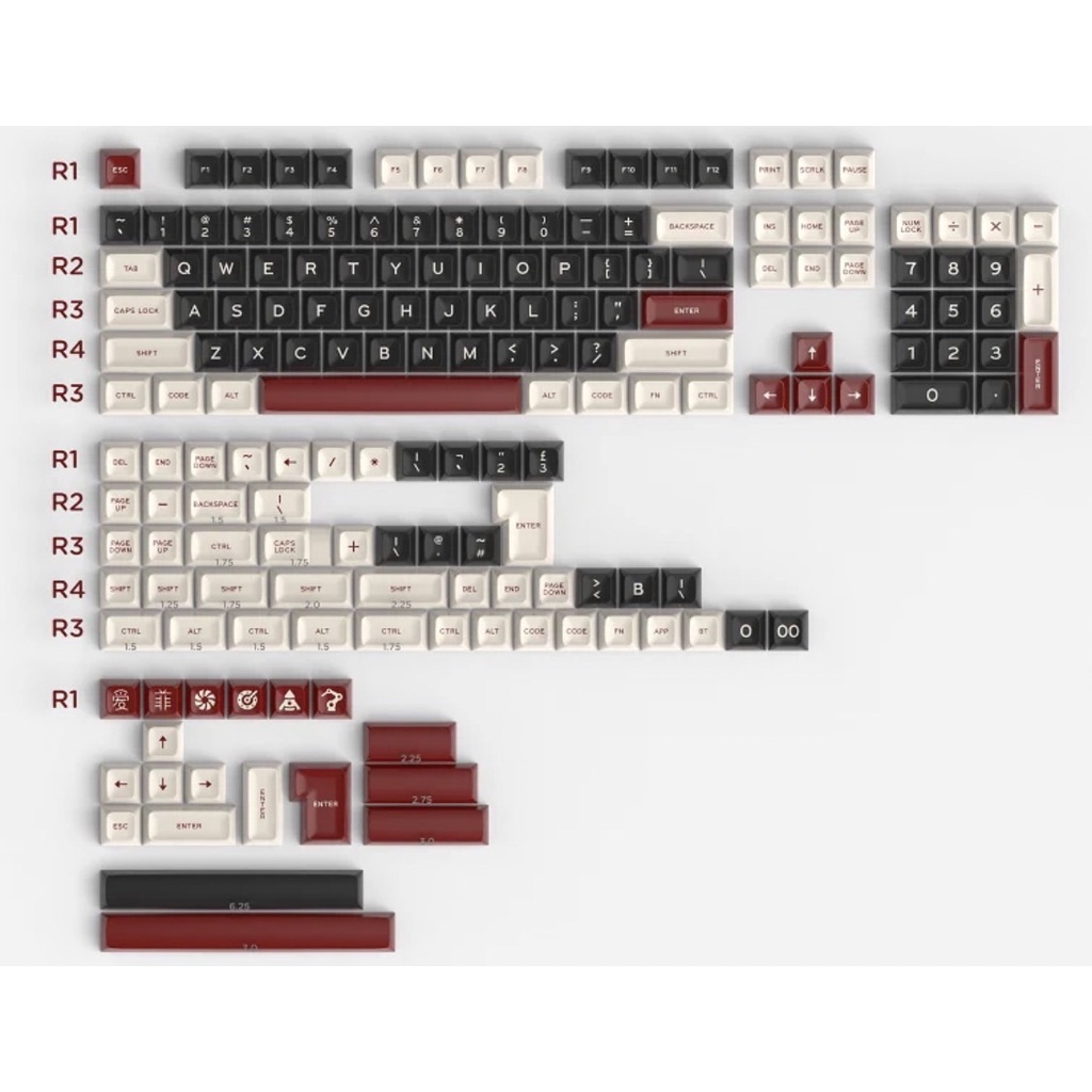 New Arrival SA profile double shot keycaps ABS Flamingo By the Sea GMK ...