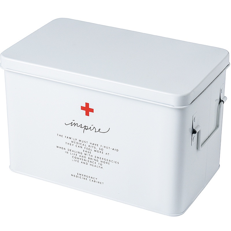 Metal Medicine Box Portable Emergency Medical Kit Large Capacity Multi ...