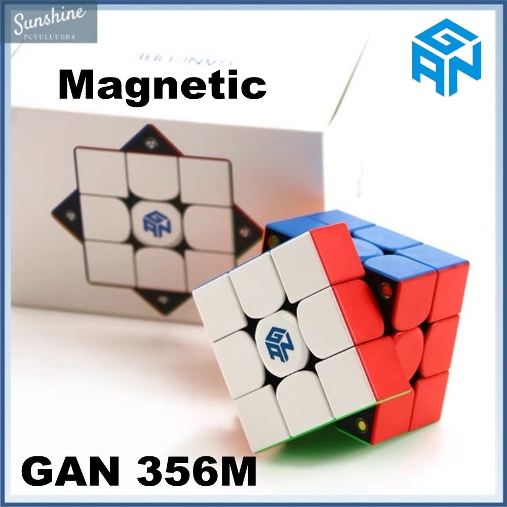 Gan 356M 3x3 Cube คลาสสิค ไร้สติ๊กเกอร์ Rubiks Cube ของเล่นเพื่อ ...