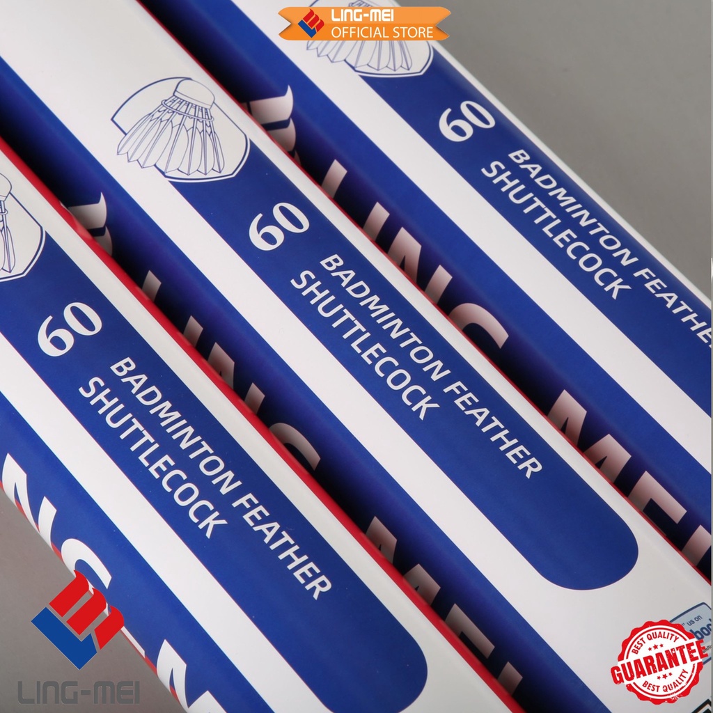 Ling-Mei รุ่น 60 ลูกแบดมินตันหลิงเหม่ย สปีด 76 ลูกแบดขนห่านเกรดพรีเมี่ ...