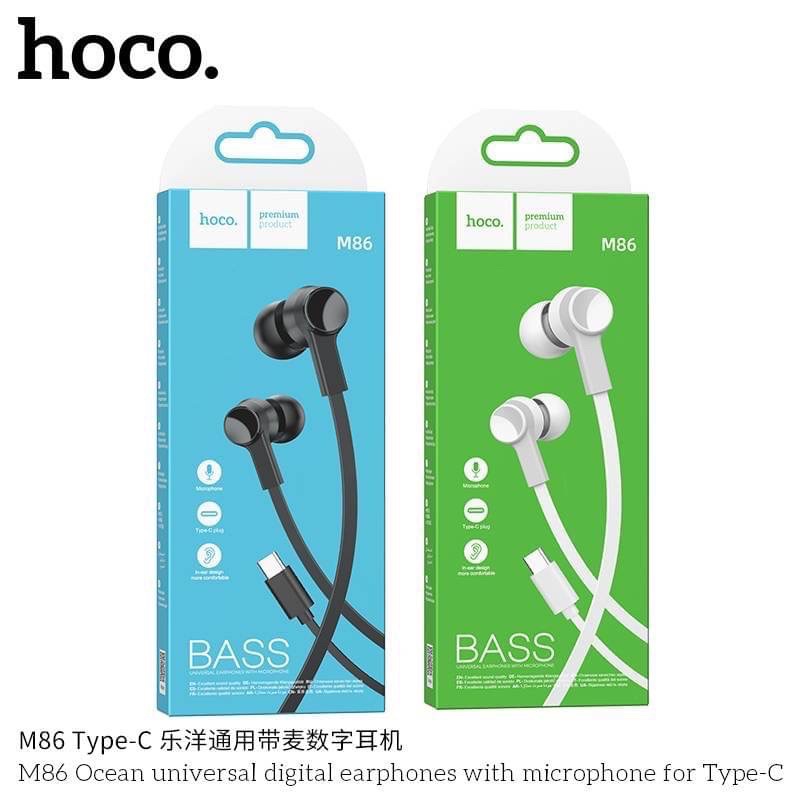 Hoco M86 Earphones With Microphone For Type-C | Shopee Thailand