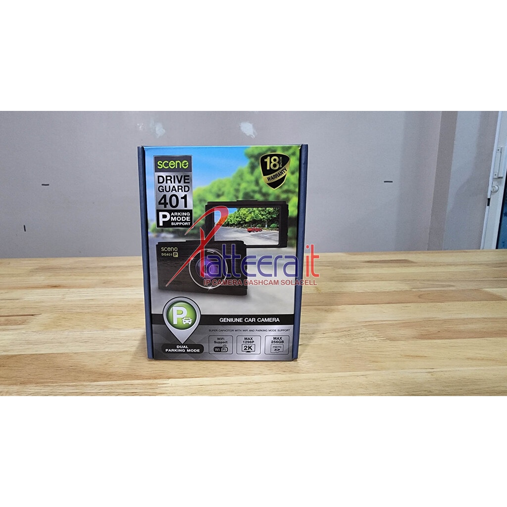 SCENE DRIVE GUARD 401P (พร้อมเมมโมรี่ 64GB) กล้องติดรถยนต์ หน้า-หลัง 2K-1296P ประกันศูนย์ไทย 18 ...
