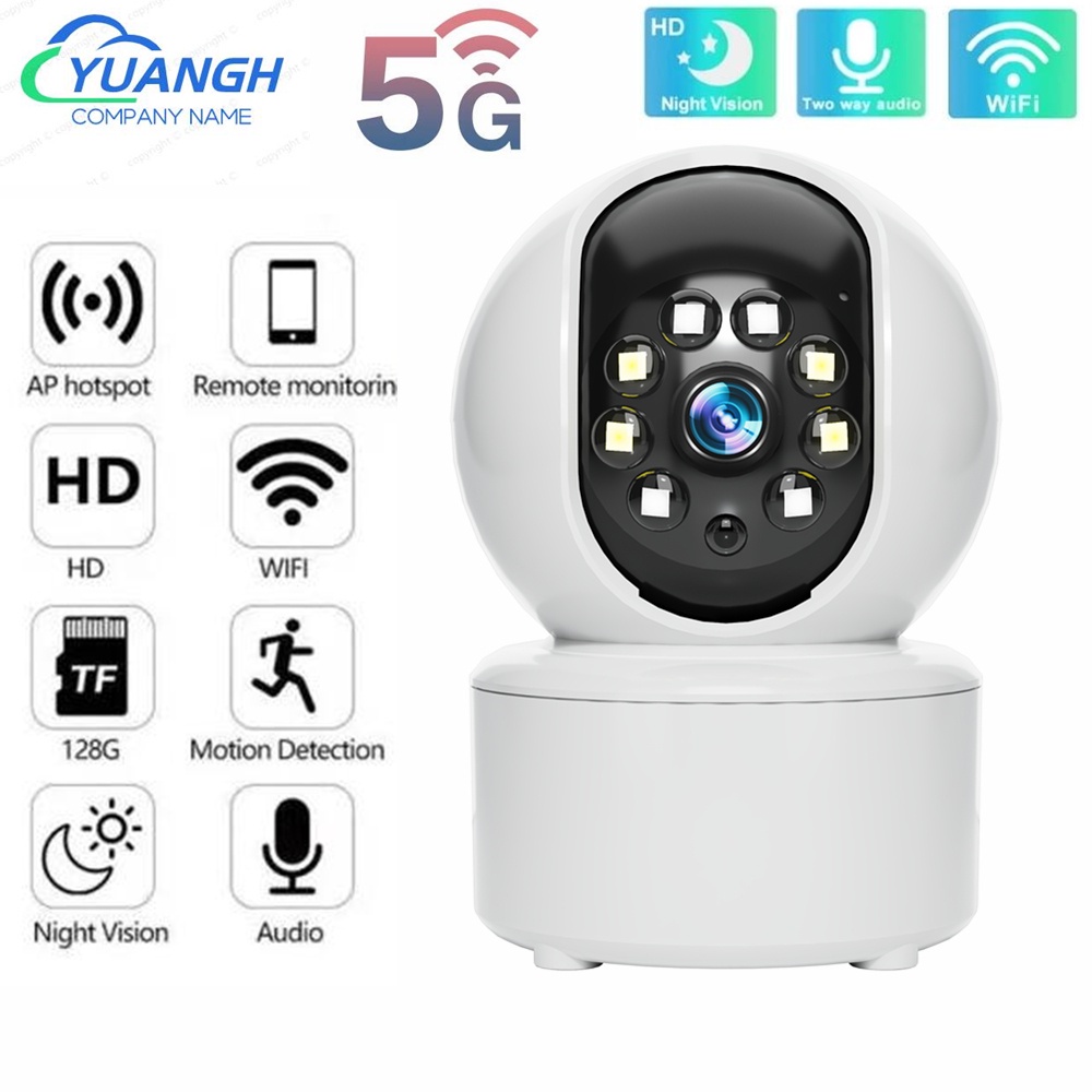 5G Security WIFI Home Camera Indoor Video Surveillance Two Ways Audio ...