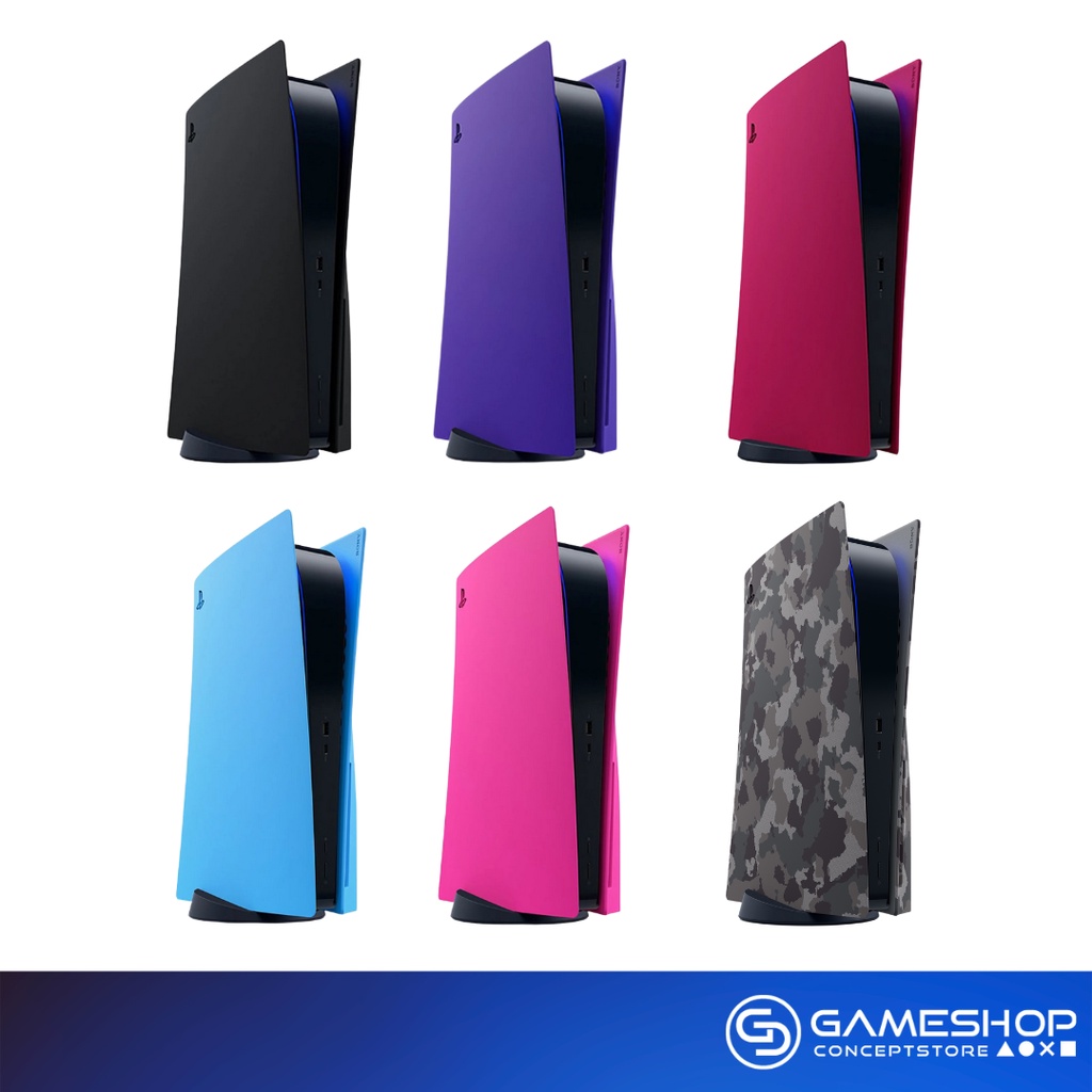 Official PlayStation กรอบ PS5 Console Covers (Midnight Black) (Cosmic ...