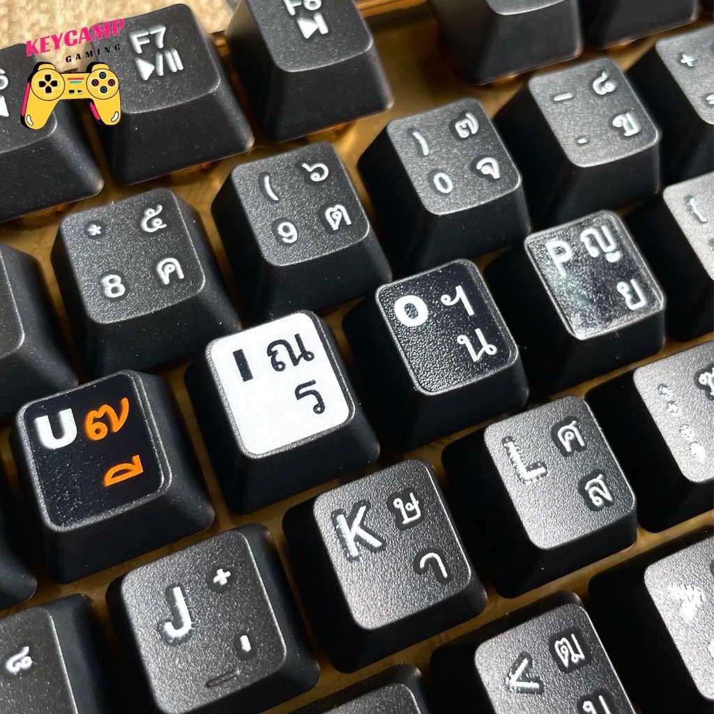 (พร้อมส่ง) สติกเกอร์คีย์บอร์ดภาษาไทย แบบ3M Sticker Keyboard Thai ...