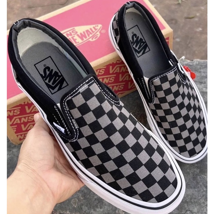 100% สินค้าพร้อมกล่องรองเท้าVansสลิปออนตาราง มี4สี สินค้าพร้อมส่งสินค้า ...