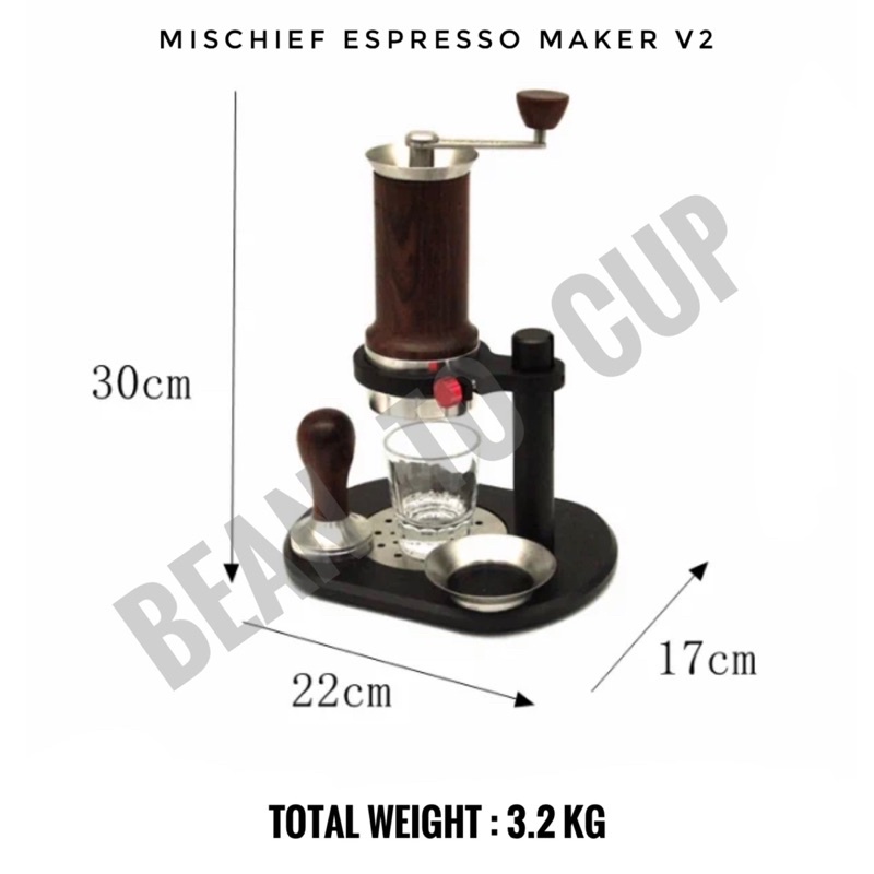 10.10 มีโค้ดลดราคา️ส่งจากไทย️ Mischief Espresso Maker V2 เครื่องสกัดช็อตกาแฟ Manual แบบมือหมุน ...