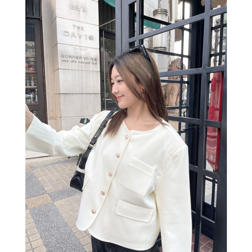 Choosedress A8893 Cherie Tweed Jacket เสื้อกันหนาวแจ็คเก็ต ...