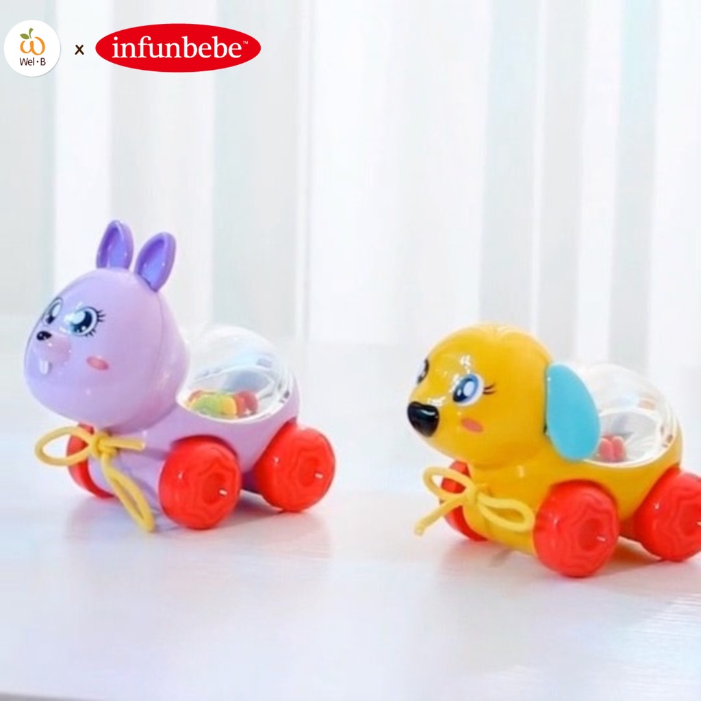 Wel-B x Infunbebe Pull Along Animal Dog (รถลากรูปน้องหมา) - ของเล่น ของ ...