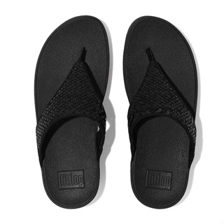 [เก็บโค้ด ลดอีก 10%] FITFLOP Women's SURFA Sequined Toe-Post Sandals ...