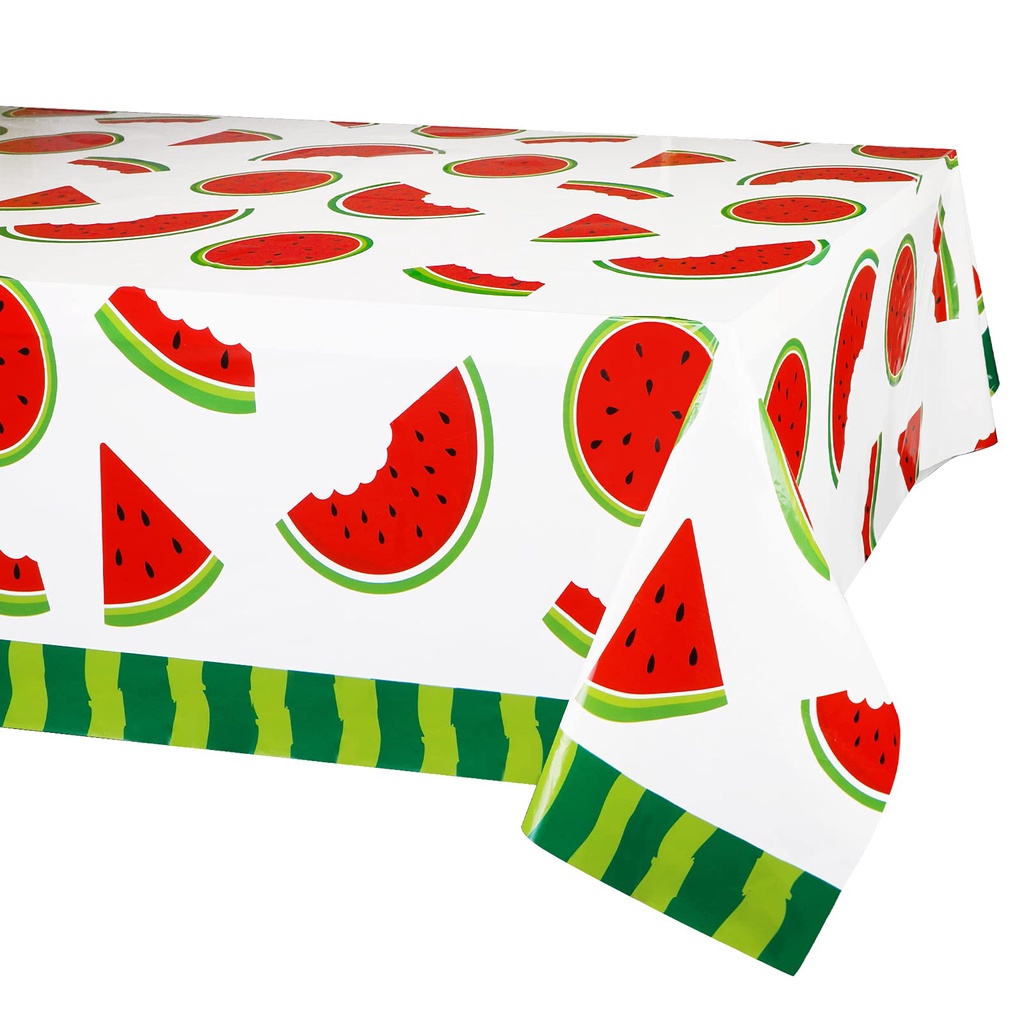 Watermelon Theme Tablecovers, Disposable Plastic Rectangular Table ...