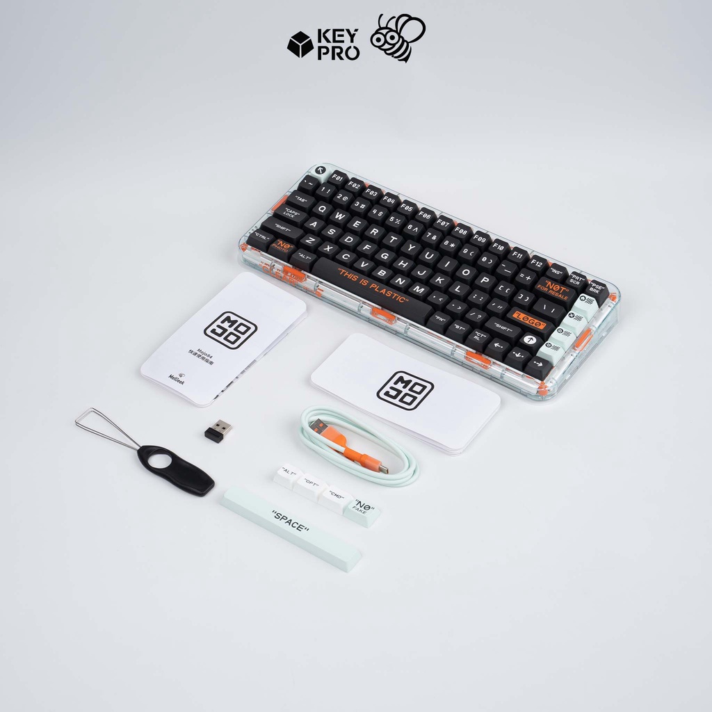 คีย์บอร์ด Melgeek MOJO84 Plastic ขนาด 75 Hotswap 2.4gHz Bluetooth RGB ...