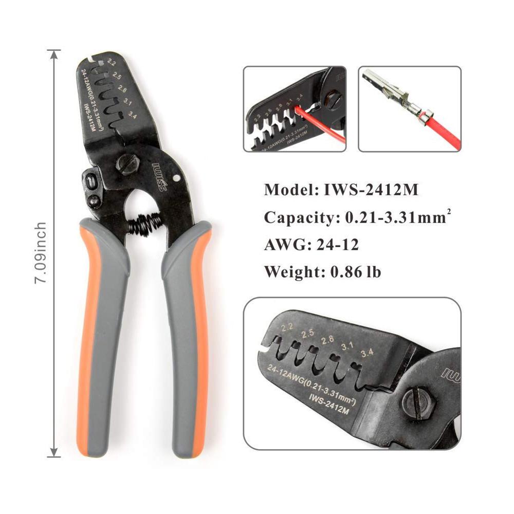 IWS-2412M/IWS-2820M Crimping Tools for JAM Molex Tyco JST Terminal and ...