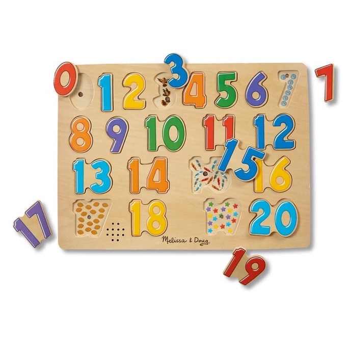 มีเสียง รุ่น 339 พัซเซิลรุ่นตัวเลข 0-20 มีเสียง Melissa Doug Numbers ...