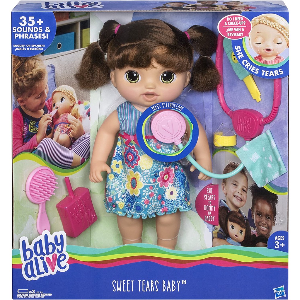 Baby Alive Sweet Tears Baby Doll(Brunette) C0958 Baby Alive Sweet Tears ...