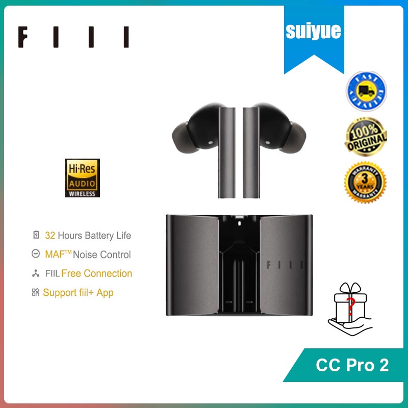 FIIL CC Pro 2 Wireless Headset Bluetooth 5.3 Noise Reduction is ...