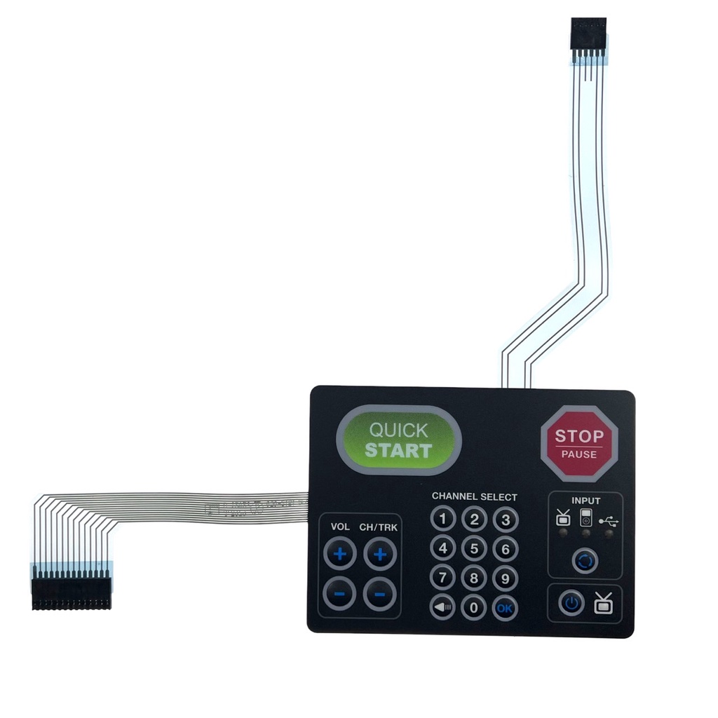 แผงปุ่มกดคำสั่ง Center Keypad Overlay for Star Trac E-TR Treadmills ...