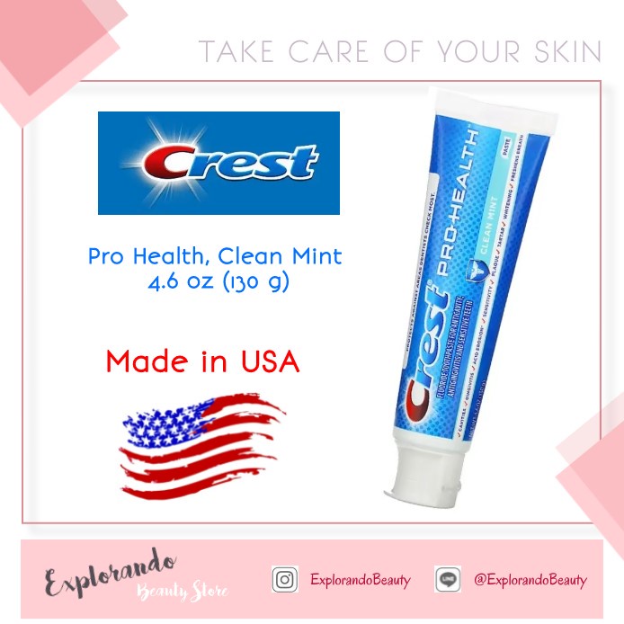 ยาสีฟัน Crest Pro Health Toothpaste กลิ่น Clean Mint ขนาด 130 กรัม ...