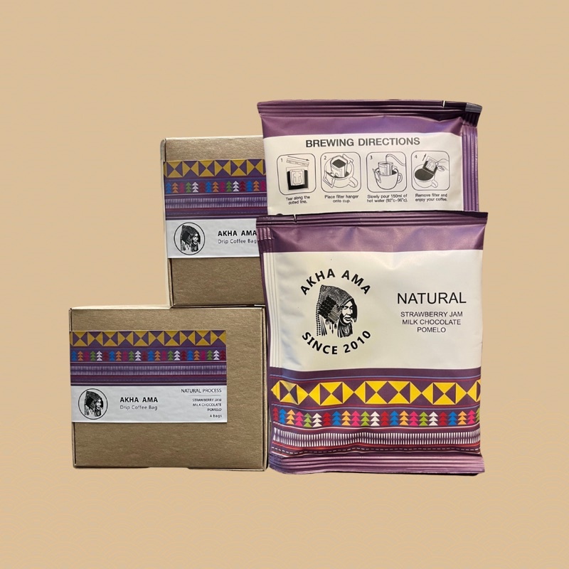 AKHA AMA DRIP COFFEE BAG กาแฟดริปแบบซอง - Natural ( Light Roast คั่ว ...