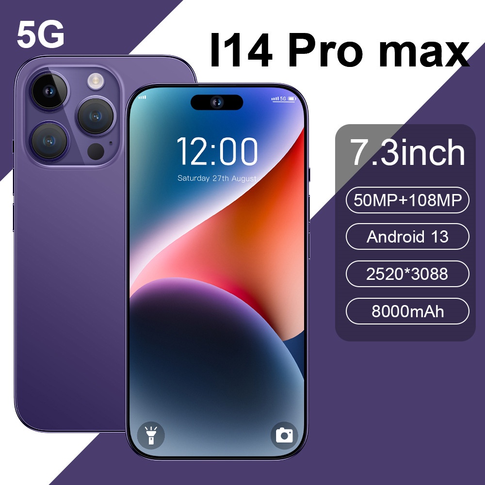 โทรศัพท์มือถือ i14 Pro MAX ของแท้ มือถือ สเปคแท้ โทรศัพท์ มือถือราคาถูก ...