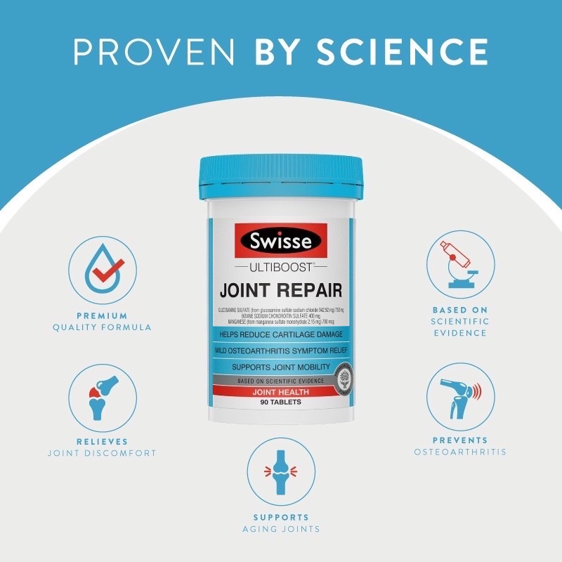 Swisse Ultiboost Joint Repair 90 เม็ด (แท้100พร้อมส่ง) วิตามินบำรุงข้อ ...