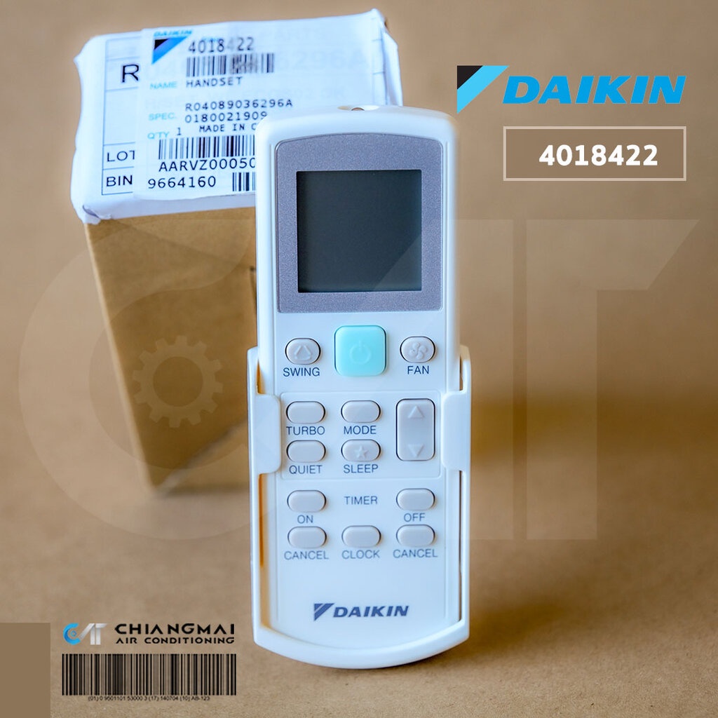 4018422 (BRC52A62) รีโมทแอร์ Daikin รีโมทแอร์ไดกิ้น Remote Control ...