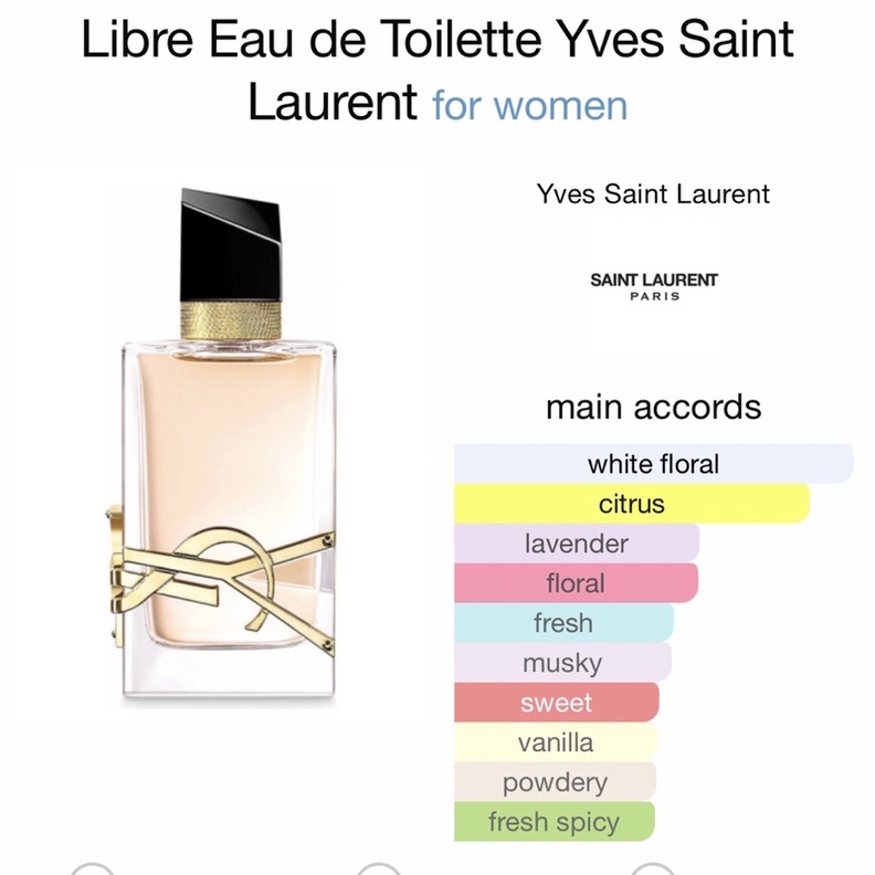 แท้ ช้อปไทยYSL Libre Eau de Toilette Citrus Floral Amber แท้จากห้างไทย ...