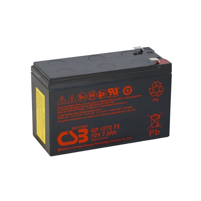 แบตเตอรรี่ CSB Battery รุ่น GP 1272 F2 12v7.2ah เหมาะสมสำหรับเครื่อง ...