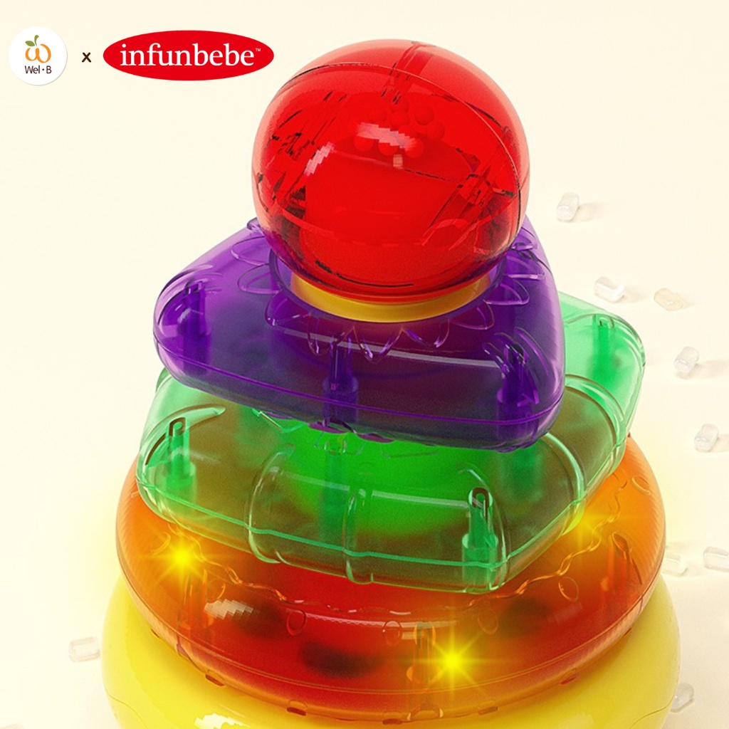 Wel-B x Infunbebe Light n Sounds Stacker (ห่วงเรียงซ้อน) - ห่วงเรียง ...
