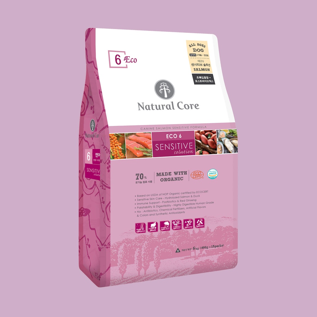 Natural Core ECO 6 Salmon LB 1 kg.และ 2 kg. สูตรเนื้อปลาเเซลมอน เหมาะ ...