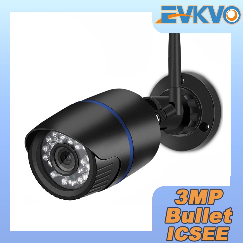 EVKVO - ICSEE APP 3MP Outdoor Waterproof Wireless WIFI Bullet IP Camera ...