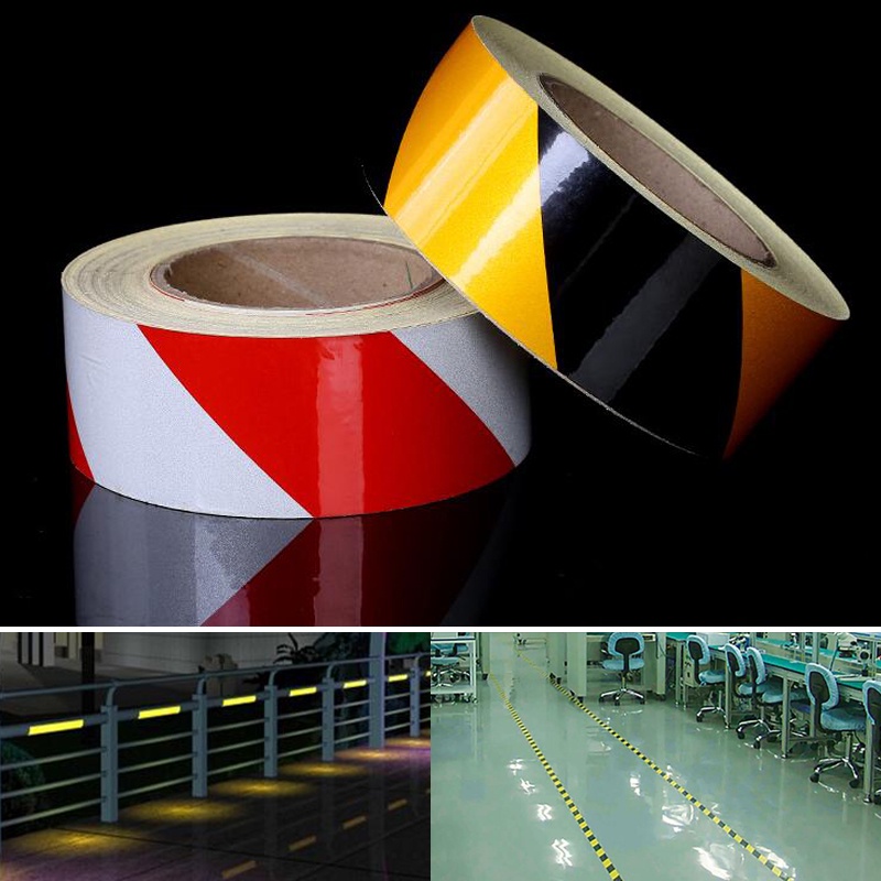 Self-adhesive Reflective Safety Warning Tape Road Traffic Construction ...