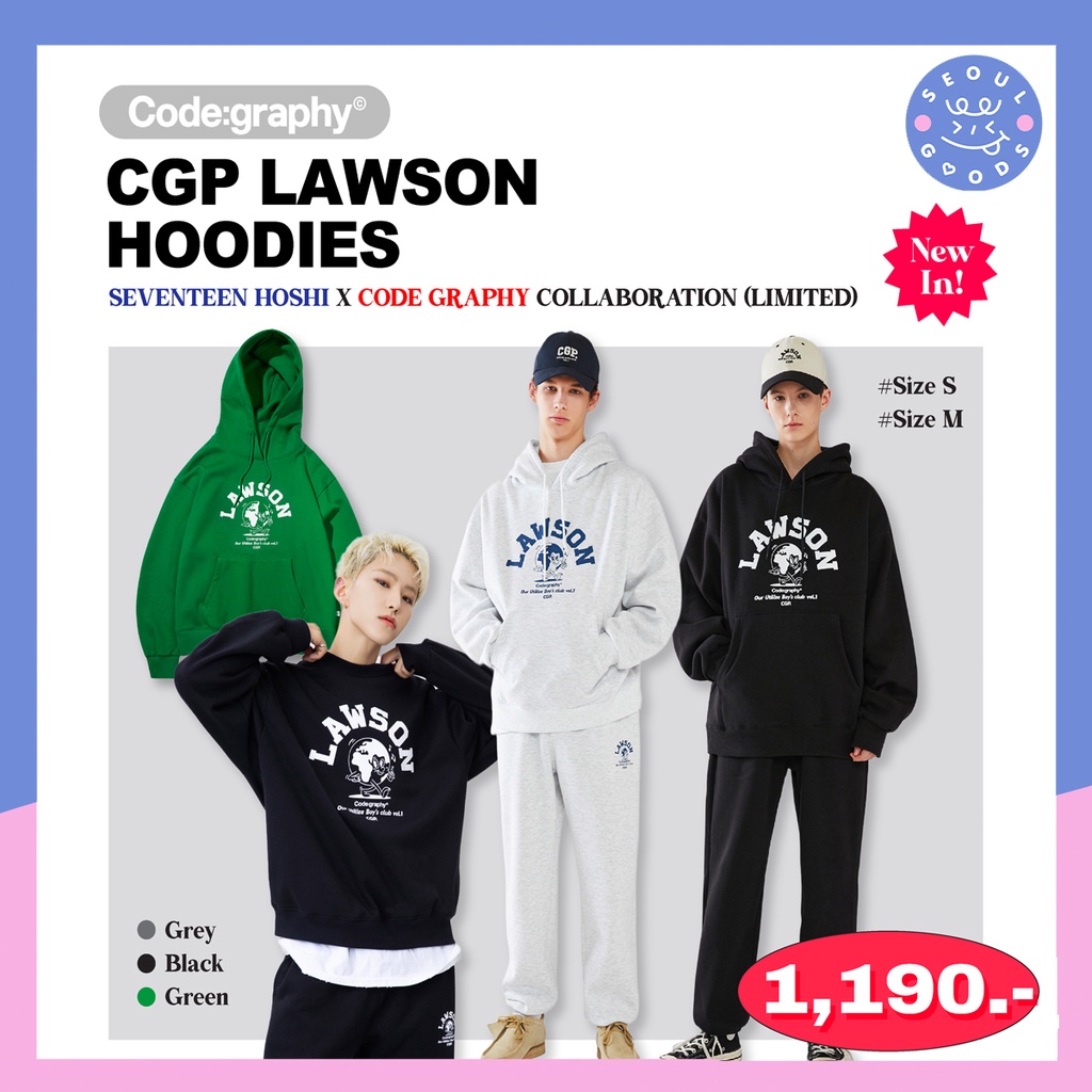 (พร้อมส่ง) เสื้อฮู้ดดี้ Code:Graphy - CGP LAWSON HOODIE | Shopee Thailand