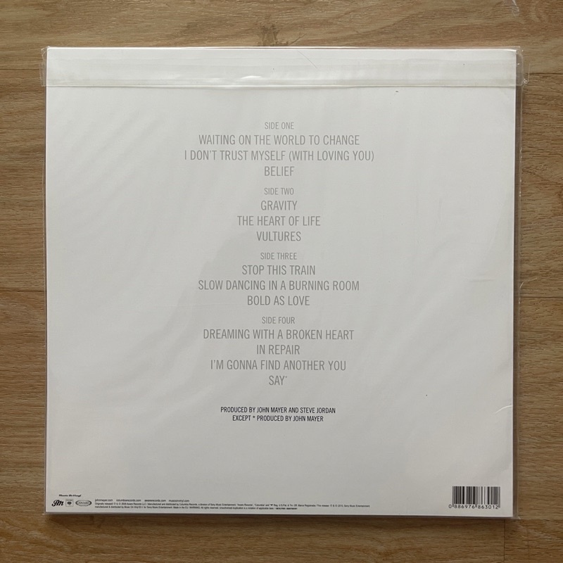 แผ่นเสียง John Mayer Continuum 2 x Vinyl LP Album Reissue 180 Gram แผ่น ...