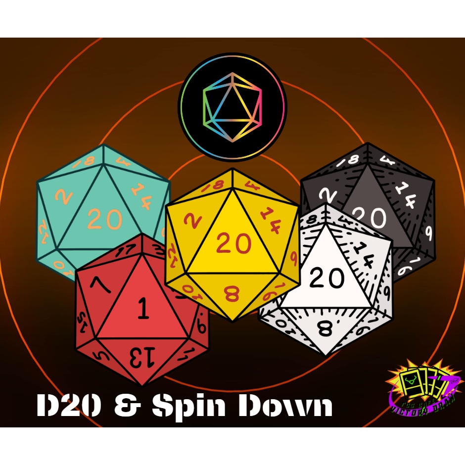 D20 & Spin Down Dice | Shopee Thailand