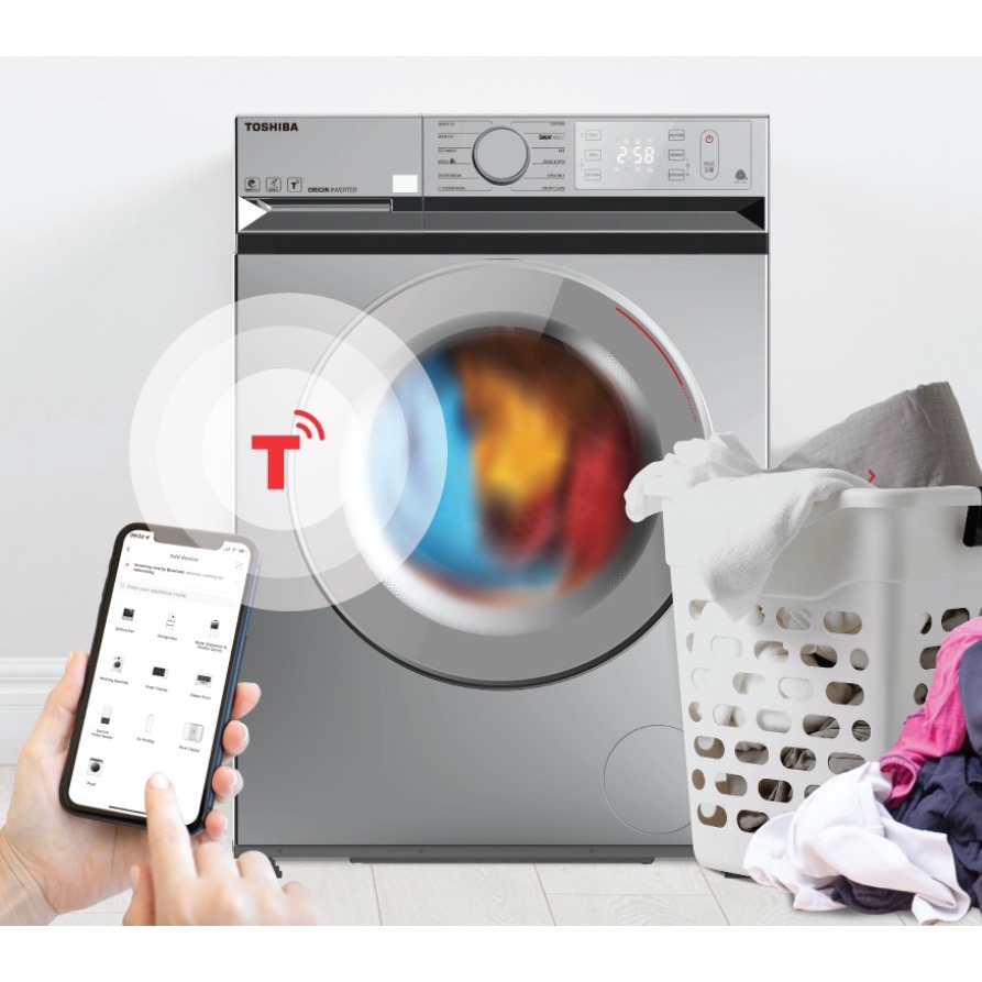 TOSHIBA เครื่องซักผ้าฝาหน้า Inverter รุ่น TW-BK105G4T 9.5 kg และ รุ่น ...