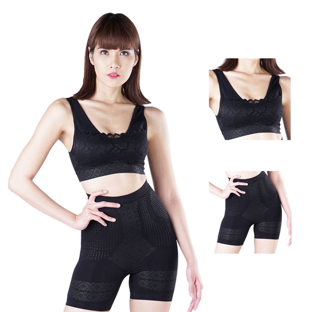 Onami Fit Bra (สีดำ) 1 ชุด ชุดกระชับสัดส่วน โอนามิฟิตบรา ของแท้ 100 - onamiofficialstore - ThaiPick